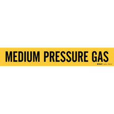 MEDIUM PRESSURE GAS Pipe Marker | Brady | BradyID.com