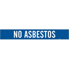 NO ASBESTOS Pipe Marker | Brady | BradyID.com