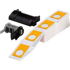 Brady Part: M6-168-593-YL | 173929 | Raised Panel Push Button Labels ...