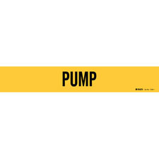 PUMP Pipe Marker | Brady | BradyID.com