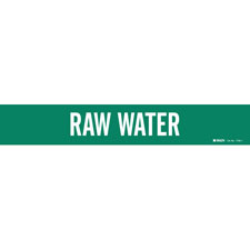 RAW WATER Pipe Marker | Brady | BradyID.com