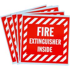 Fire Extinguisher Inside Label - Brady Part: SV088E | Brady | BradyID.com