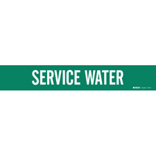 SERVICE WATER Pipe Marker | Brady | BradyID.com