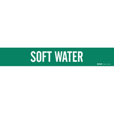 SOFT WATER Pipe Marker | Brady | BradyID.com
