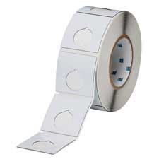 Raised Panel Labels, Circular Hole with Notch Push Button, for 3" Core ...