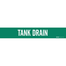 TANK DRAIN Pipe Marker | Brady | BradyID.com