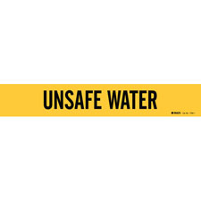 UNSAFE WATER Pipe Marker | Brady | BradyID.com