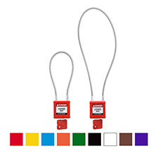 Velocity Nylon Compact Cable Safety Lockout Padlocks | Brady | BradyID.com