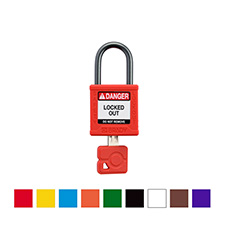 Velocity Nylon Compact Safety Lockout Padlocks | Brady | BradyID.com
