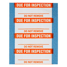Brady Part: WO-20-PK | 149355 | Etiquetas Due for Inspection para ...