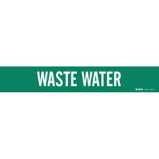 WASTE WATER Pipe Marker | Brady | BradyID.com